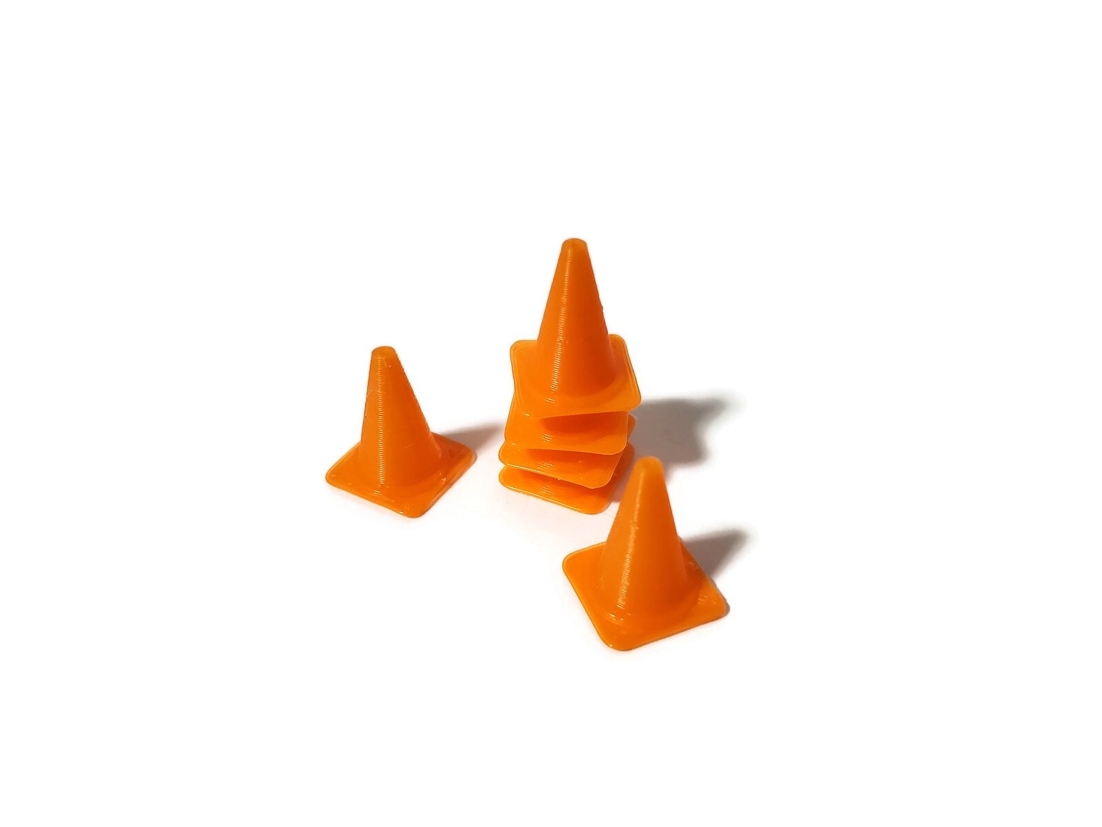Miniature Stackable Traffic Cones Road Warning Barriers (24pc) 1/64 ...