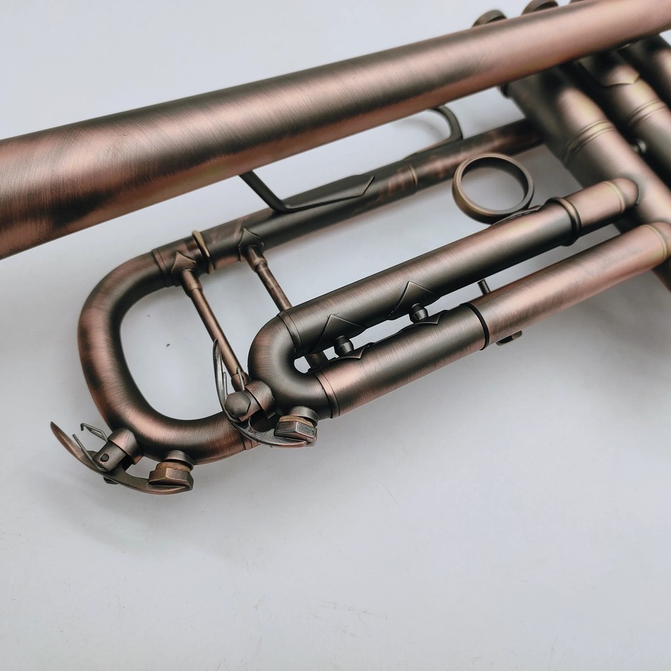Brass Instrument Bb Tune Trumpet Antique Copper Plated Professional ...