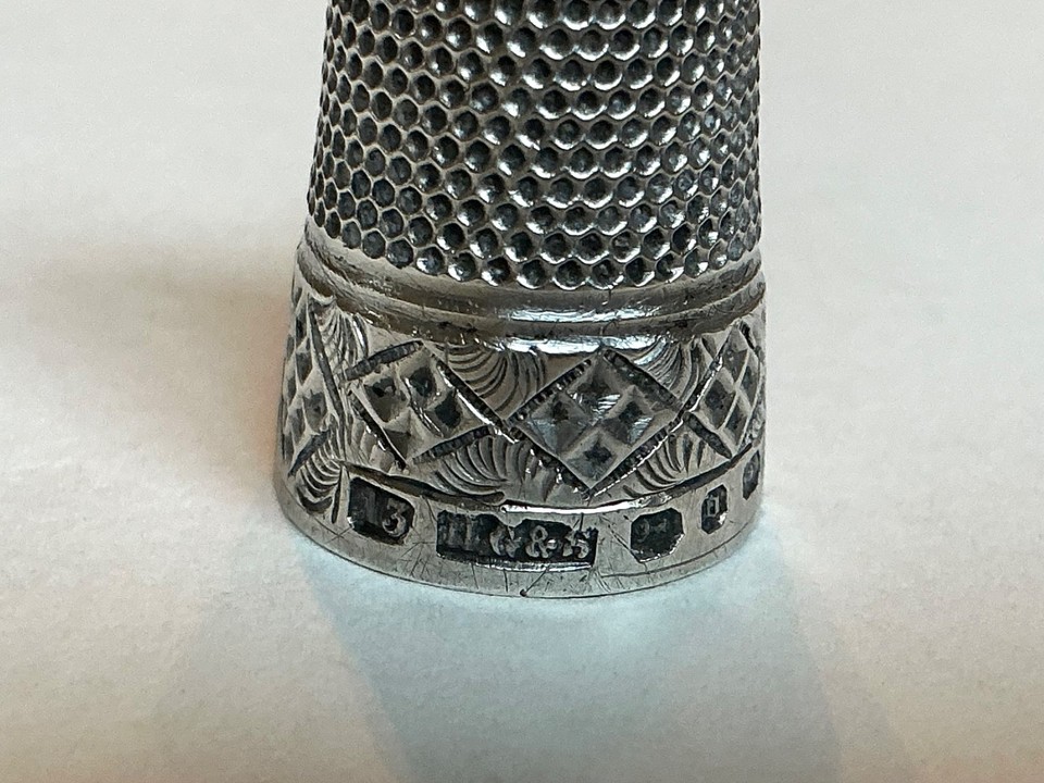 Antique Sterling Silver Thimble Hallmarked- Henry Griffith & Sons ...