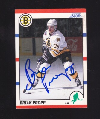 1990-91 Score Brian Propp Autograph #269 Boston Bruins | eBay