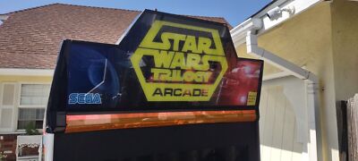 sega star wars trilogy deluxe arcade plexi marquee #1 | eBay