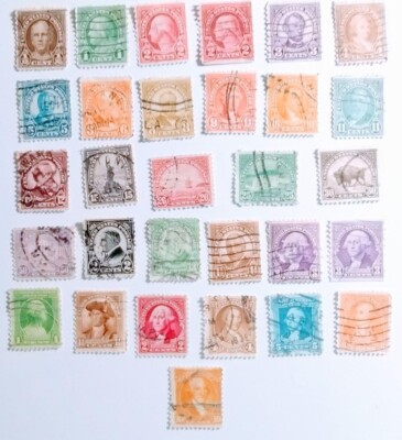 USA Scott's #s 557...954. Used. Definitives. Lot of 30. sal's stamp ...