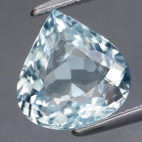 Natural Sky Blue Aquamarine Gemstone Brazil Ravishing Color&Full Fire 2.02Ct. | eBay