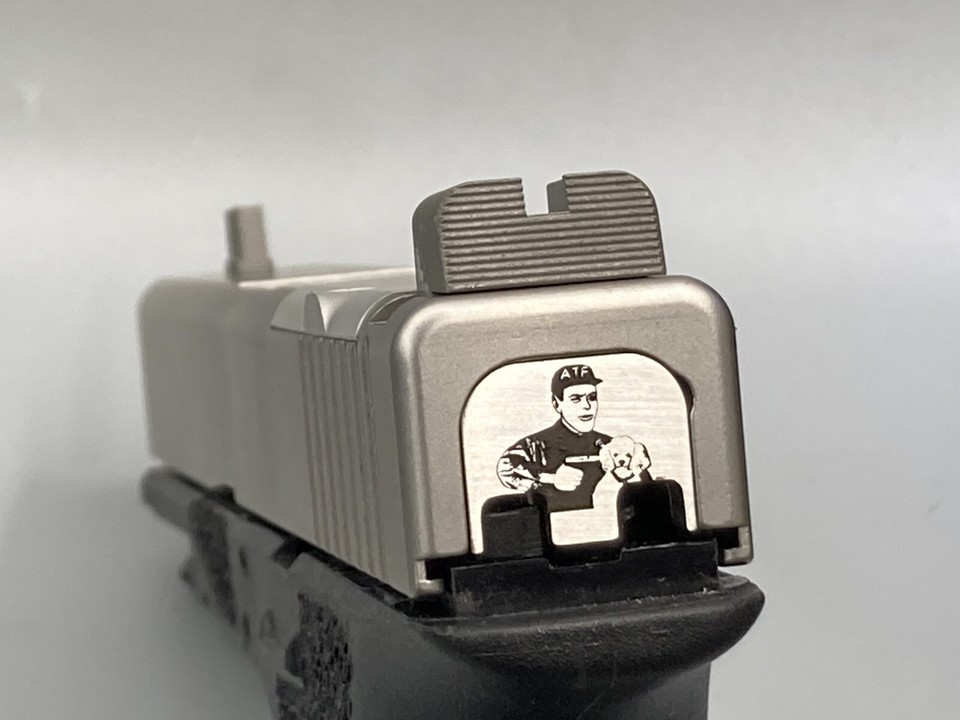 Back Plate For Glock ATF Dog Meme Stainless (CHOOSE MODEL) | eBay