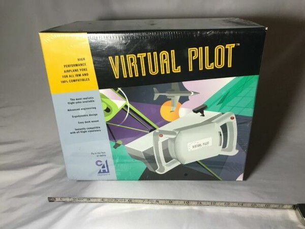 CH Products Virtual Pilot Airplane Yoke for PC Pro Flight Simulator NOS ...