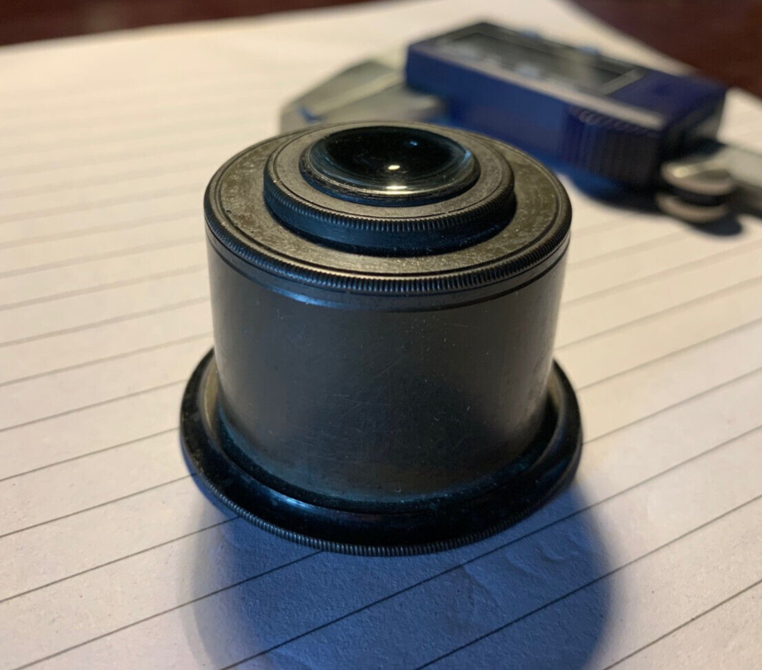 Vintage Microscope Plug-in Condensing Lens - 39mm dia Fit, 30mm Reach ...