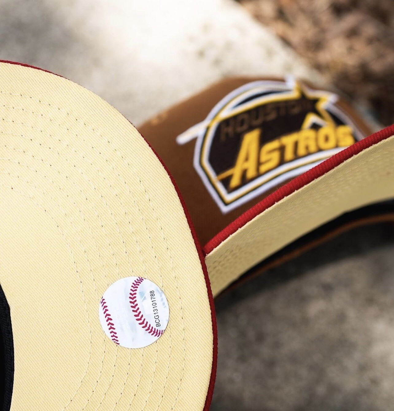New Era Houston Astros 35th Anniversary Pale Yellow UV (Pecan/Red ...