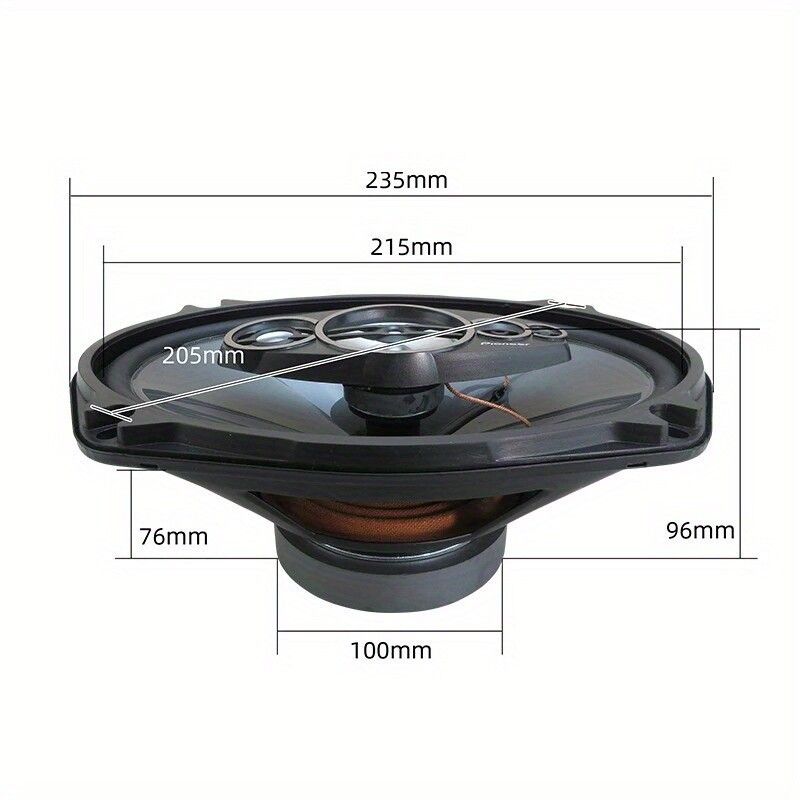 1-Pair 6x9" 1000W 5-Way Car Speakers HiFi Stereo Coaxial Premium Sound ...