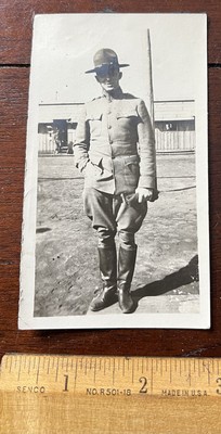 Vintage Photo Military Man in Uniform, believe WW1, 2 1/2 x 4 1/2 | eBay