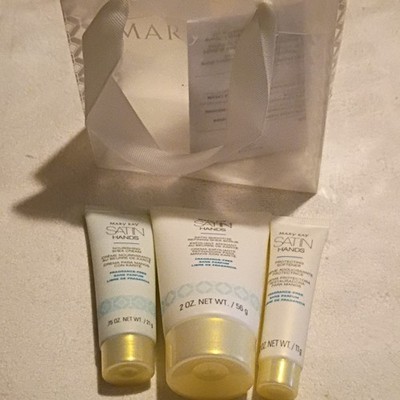 Mary Kay Satin Hands Fragrance-Free Hand Care Set – Cream, Scrub ...
