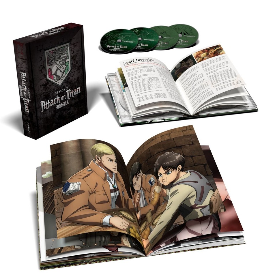 Attack on Titan: Season Two (Blu-ray) Bryce Papenbrook Josh Grelle ...