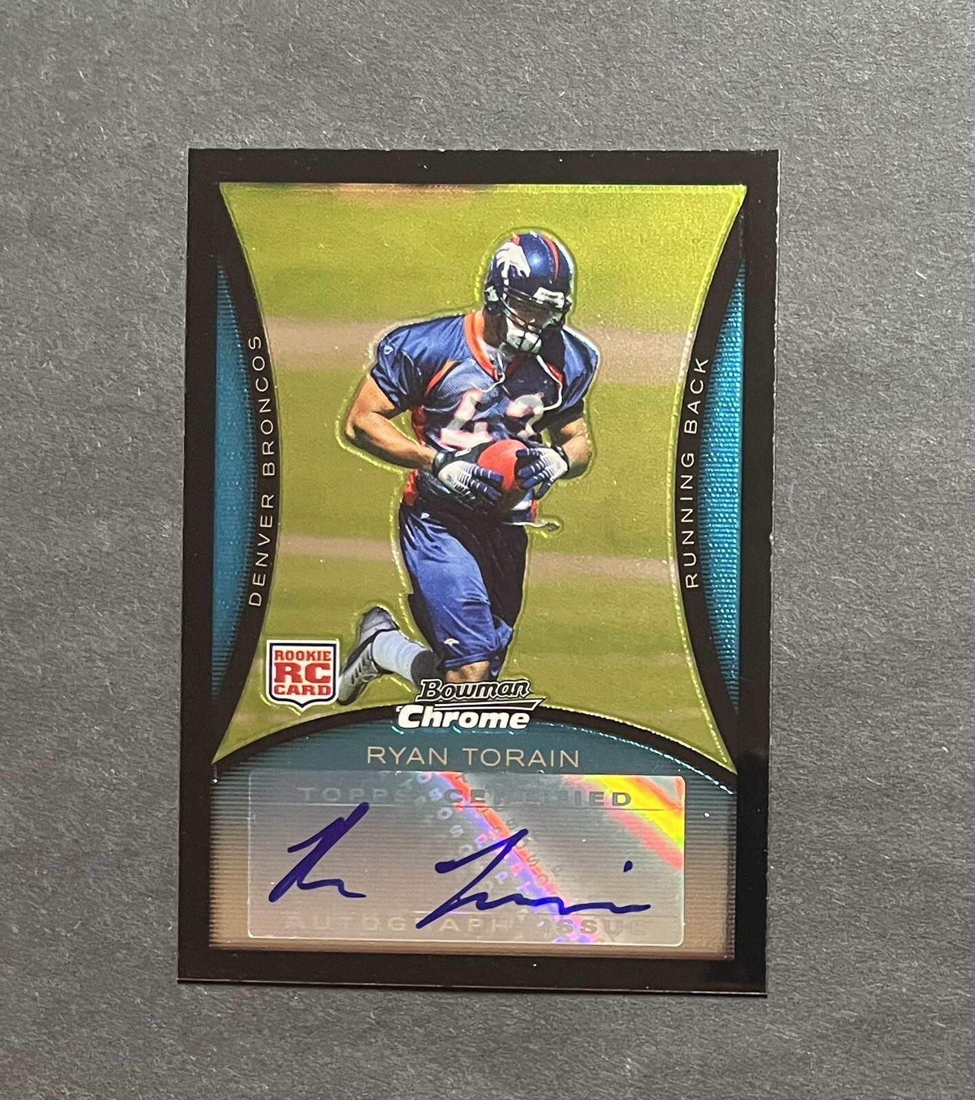 2008 Topps Bowman Chrome Auto Ryan Torain Rookie Card #BC79 | eBay