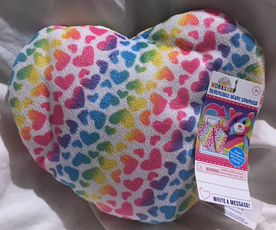 Build A Bear Workshop Reversible Heart Surprise Plush | eBay
