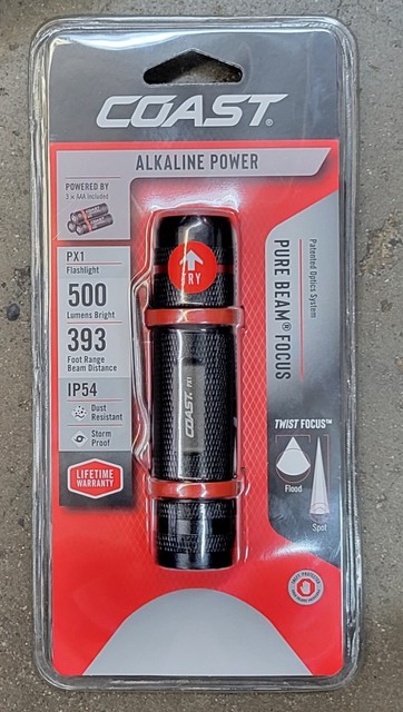 Coast Px1 Pure Beam Twist Focus Flashlight 315 Lumens for sale online ...