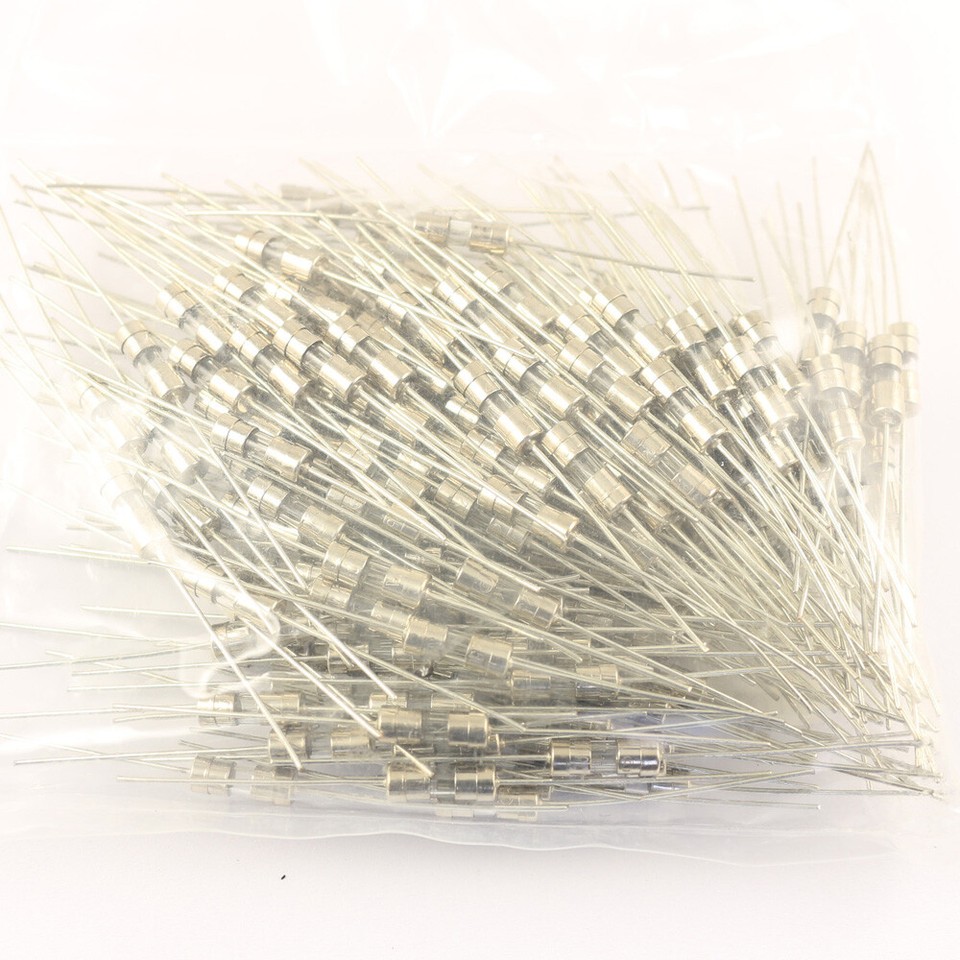 20Pcs 3.6mm x 10mm Slow Blow Axial Leaded Tube Glass Fuse 250V T 3A 3 ...