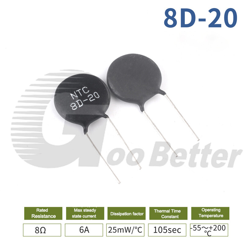 NTC/PTC Power Thermistor Inrush Current Limiter 3/5/8/10/16/20/47D-5/13 ...