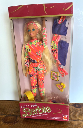 Vintage Barbie Doll 1991 Cute 'n Cool Mix 'n Match 12 Looks Mattel ...