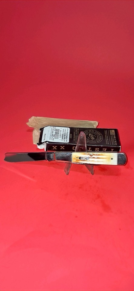 CASE XX 62005RAZ SS BURNT CREAM BONE SECOND CUT JIG RAZOR KNIFE | eBay