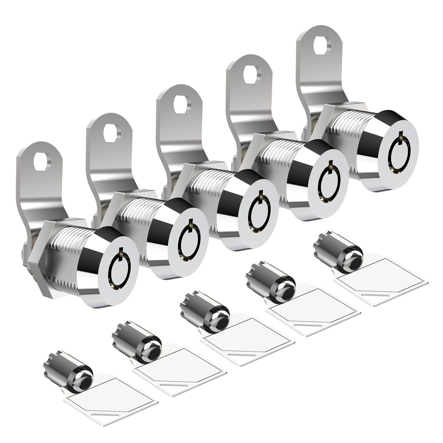 5x 5/8" Arcade Locks Cash Door Tool Box Tubular Cam Lock Cabinet Door ...