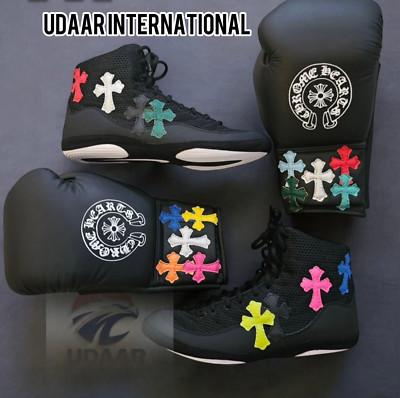 Luxury Custom Chrome Heart Shoes & Boxing Gloves – Premium Quality Craftsmanship | eBay