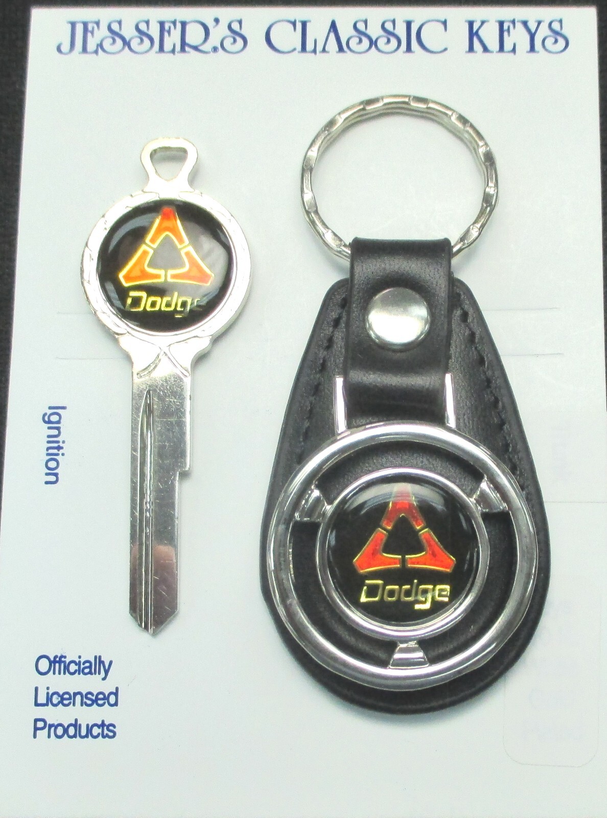 Black DODGE Truck Triangle (Fratzog) 2 pc Classic Key & Fob Set 1963 ...