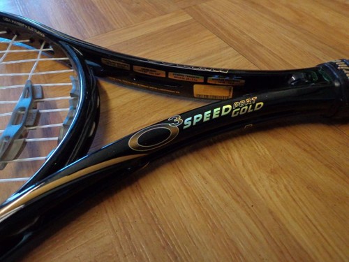 Prince O3 SpeedPort Gold Oversize 115 head 4 3/8 grip Tennis Racquet | eBay