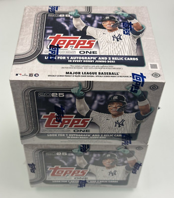 LOT of (2) 2025 Topps Series 1 Baseball Hobby Jumbo Boxes Sealed | eBay