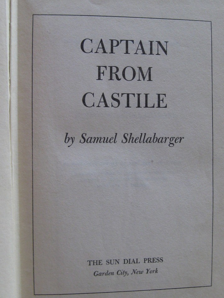 Captain from Castille by Samuel Shellabarger 1946 | eBay