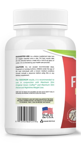 Maximum Slim Fat & Carb Blocker Pure Kidney Bean Extract for Weight ...