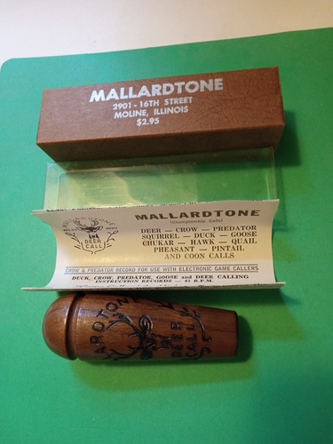 MALLARDTONE Deer Call Moline Illinois with Original Box and Paperwork ...