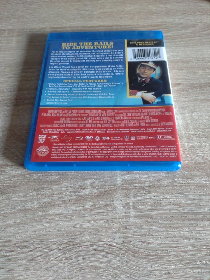 Thomas And The Magic Railroad Blu Ray + DVD Region A & 1 Shout Factory ...