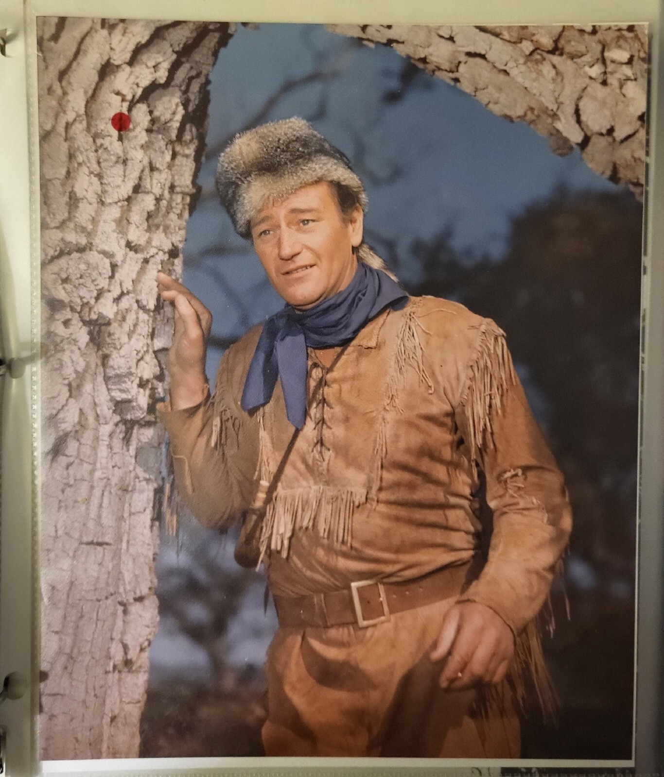 John Wayne w Coon Tail Hat "The Kentuckian" Color 8" x 10" Photo Print ...