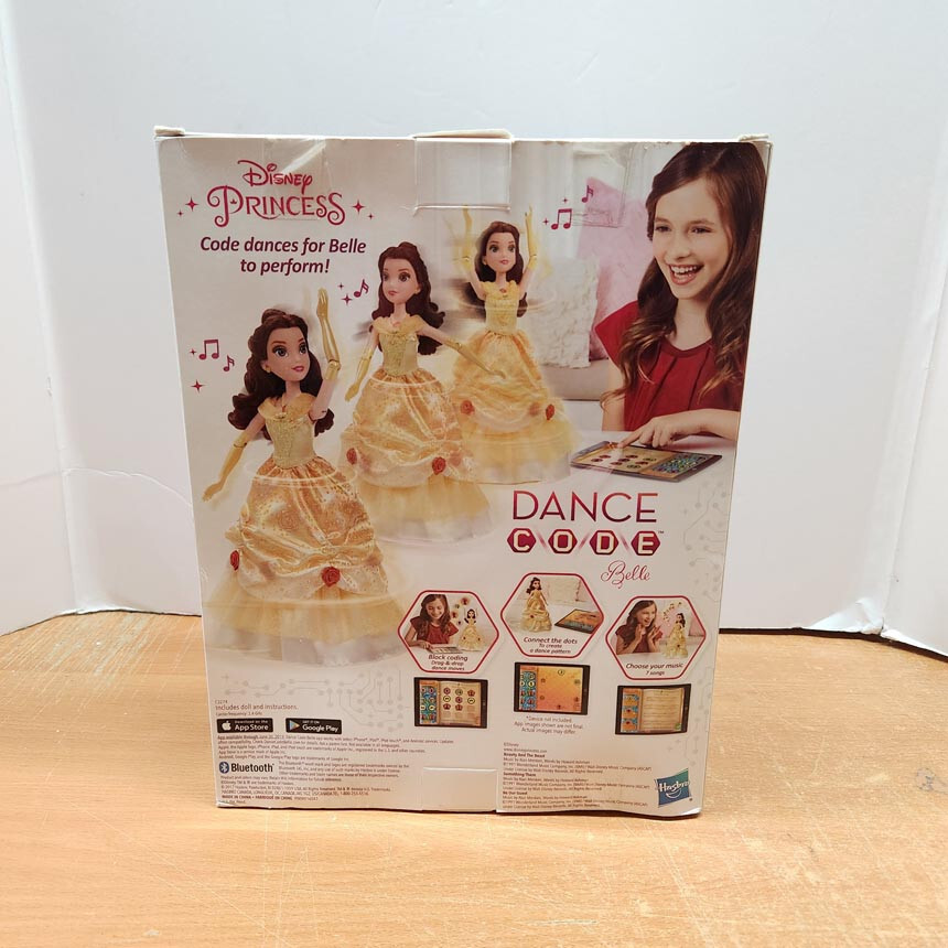 Hasbro Disney Dance Code Princess Belle Doll 100 Talking 7 Songs New in ...