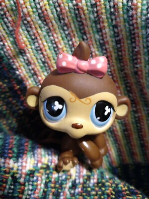 Lps Littlest Pet Shop Monkey Pink Bow #501 | eBay