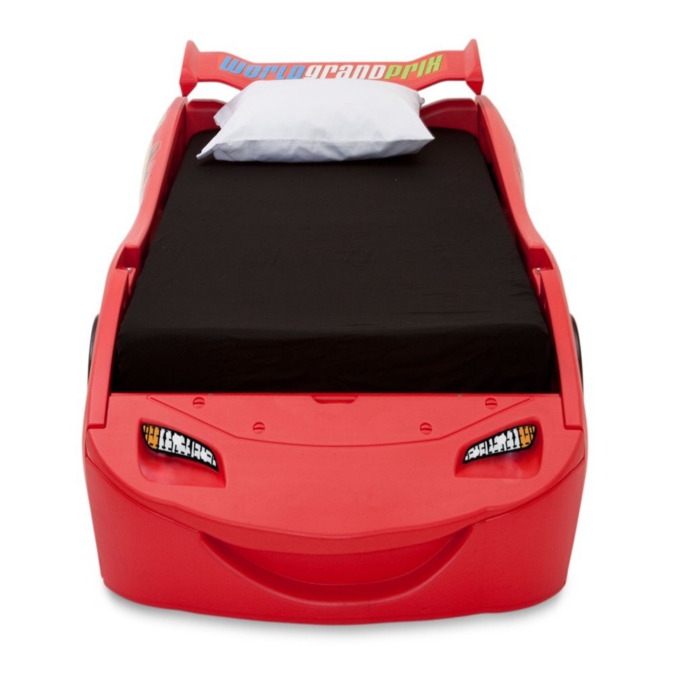 Disney Pixar Mcqueen Lightning Race Car Twin Bed Lightyear Race Wheels ...