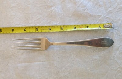 Pointed Antique Reed Barton Sterling Regular Fork 7 7/8" monogram"H" | eBay