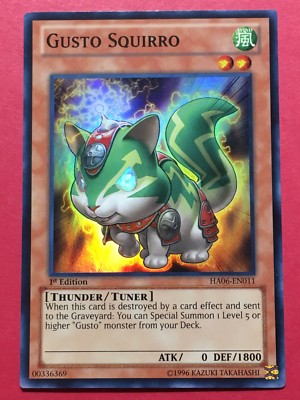 Yu-Gi-Oh! Gusto Squirro - HA06-EN011 - Super Rare - 1st Edition - Mint ...