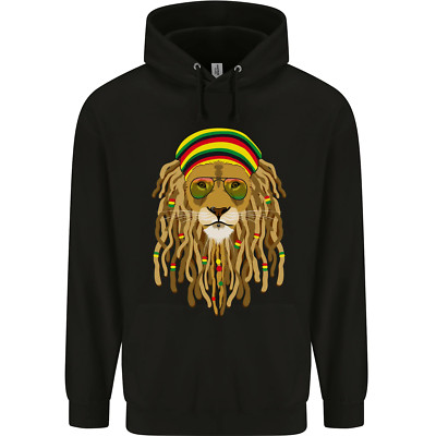 Dreadlock Rasta Lion Jamaica Jamaican Mens 80% Cotton Hoodie | eBay ...