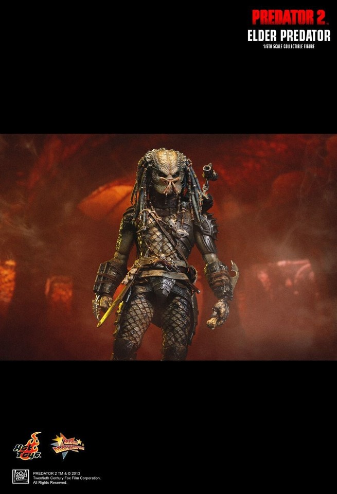 HOT TOYS MMS233 PREDATOR 2 ELDER PREDATOR 1/6TH SCALE COLLECTIBLE ...