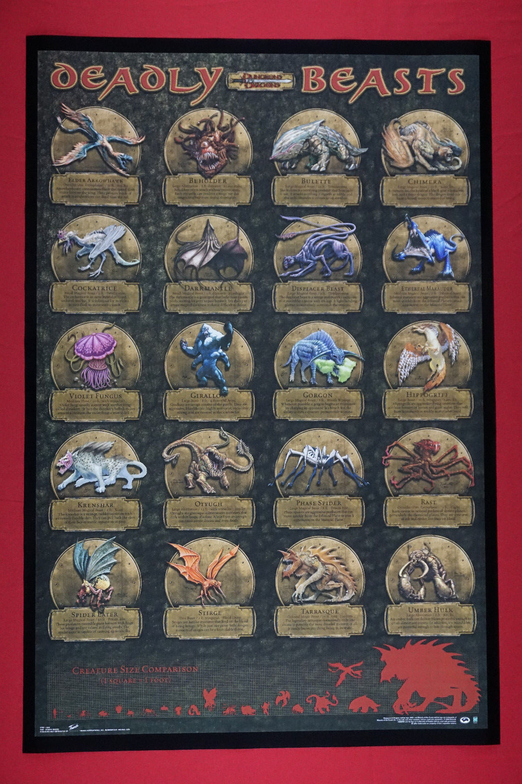 Dungeons and Dragons Deadly Beast D&D Character Size Picture Poster ...