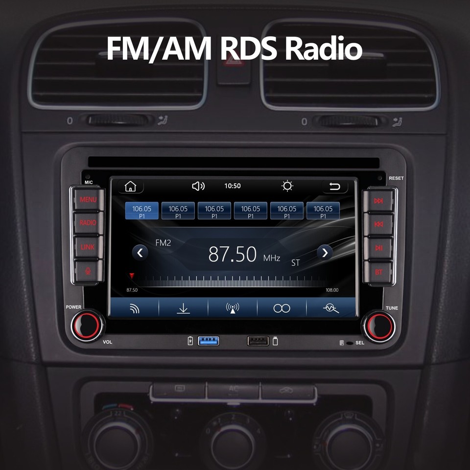 Car Stereo for VW Jetta Tiguan Golf CarPlay Android Auto High power BT ...