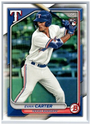 #46 Evan Carter Texas Rangers 2024 Bowman RC | eBay