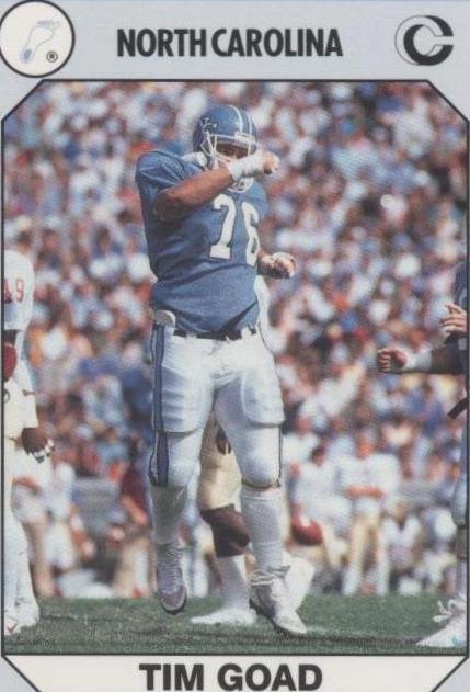 1990 Collegiate Collection North Carolina Tar Heels Tim Goad #34 for ...
