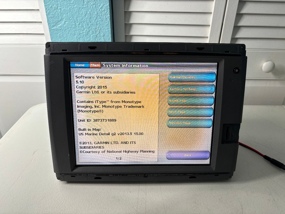 Garmin GPSMap 7212 Touchscreen Marine Chartplotter GPS Navigation ...