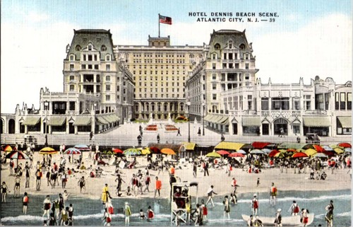 Atlantic City New Jersey NJ : HOTEL SCENE d/24 BG2206 | eBay