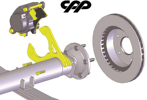 1967-72 CHEVY C10 TRUCK 5 LUG 5x5 BOLT PATTERN REAR DISC BRAKE ...