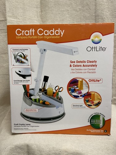 New OttLite Natural Daylight Lamp & Craft Caddy Portable Desk Lamp ...