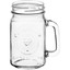 Acopa Rustic Charm 16 oz. County Fair Drinking / Mason Jar with Handle ...