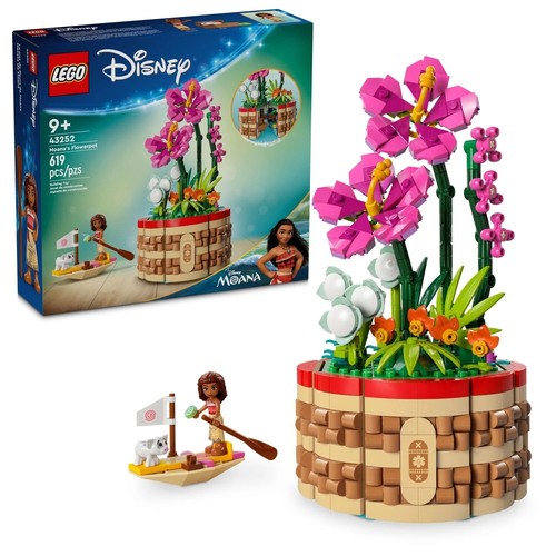 LEGO Disney (43252) Moana's Flowerpot - 619 pcs - Pua Island Flowers ...