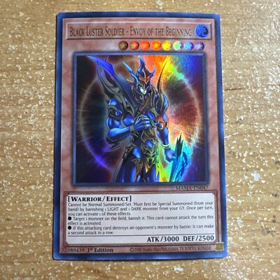 🔥YUGIOH Black Luster Soldier - Envoy Of The Beginning MAMA-EN047 ULTRA ...